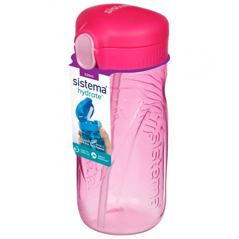 Sistema Quick Flip drikkedunk 520 ml - Pink